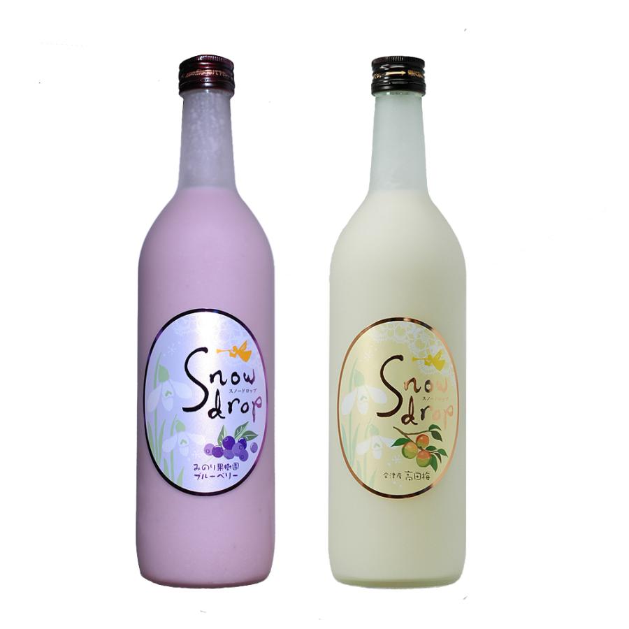 （送料無料）snowdropみのり果樹園ブルーベリー720ml ・snowdrop 高田梅720mlのセット（曙酒造）福島県/会津 ヨーグルトリキュール 酒 : うめえもん会津 ヤフーショップ ...