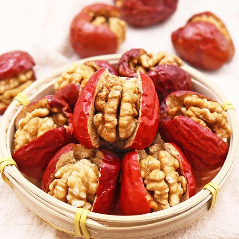 【送料無料】紅棗夾胡桃 258g 5袋セット 胡桃入りナツメ 夏目 健康食 超大粒棗 ナツメ 超大粒 無添加 なつめのくるみはさみ 個包装 干しなつめ ドライ 備蓄食 : 海鳴ライフ - 通販 ...