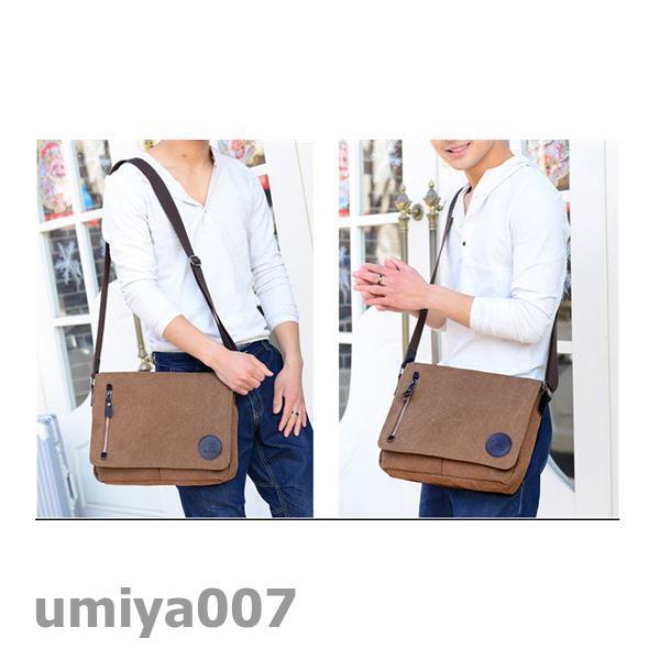 ショルダーバッグ メンズ ビジネスバッグ 大容量 トートバッグ A4 軽量 キャンバス 帆布 斜めがけ 肩掛け 2way かばん 鞄 通勤 通学 出張 春コーデ : 宇美屋 - 通販 ...