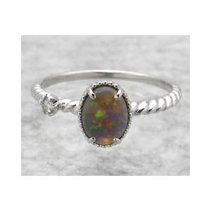 K18 ブラックオパール ダイヤモンド リング 指輪 spaiato 10月誕生石 アクセサリー : umu - 通販 - Yahoo!ショッピング