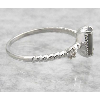 K18 ブラックオパール ダイヤモンド リング 指輪 spaiato 10月誕生石 アクセサリー : umu - 通販 - Yahoo!ショッピング