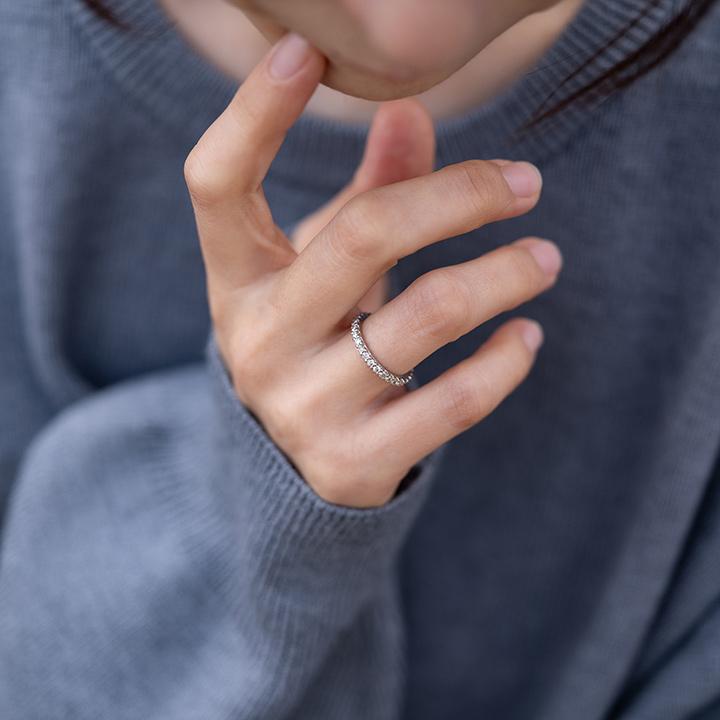 指輪 フルエタニティリング ダイヤモンド 0.65ct〜0.8ct ハードプラチナ950 ピンキー ファランジ レディース PT950 Pt950 : umu - 通販 - Yahoo!ショッピング