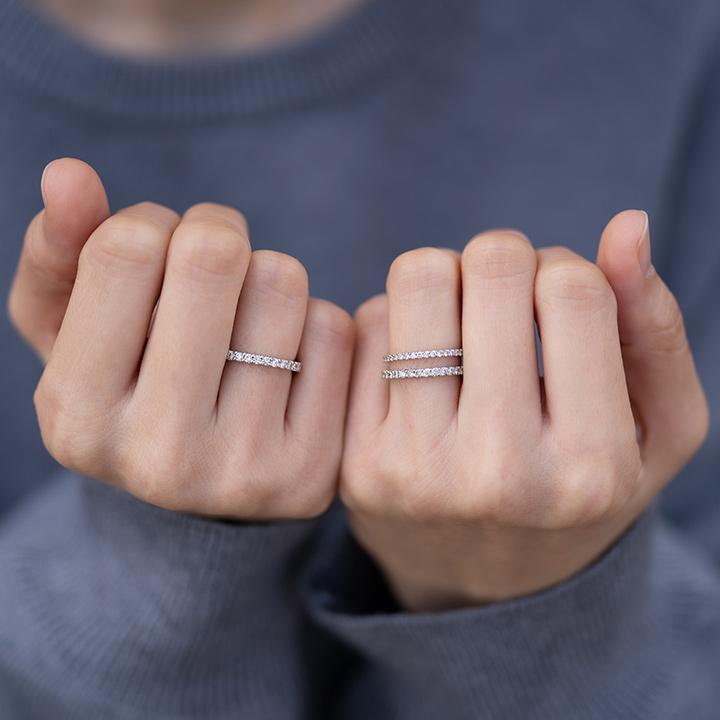 指輪 フルエタニティリング ダイヤモンド 0.65ct〜0.8ct ハードプラチナ950 ピンキー ファランジ レディース PT950 Pt950 : umu - 通販 - Yahoo!ショッピング