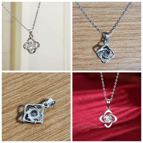 ネックレス 四つ葉のクローバー 金属アレルギー対応 シンプル czダイヤ 1ct相当 ペンダント : ucd1111018 : 雲柱堂ヤフー店 - 通販 - Yahoo!ショッピング