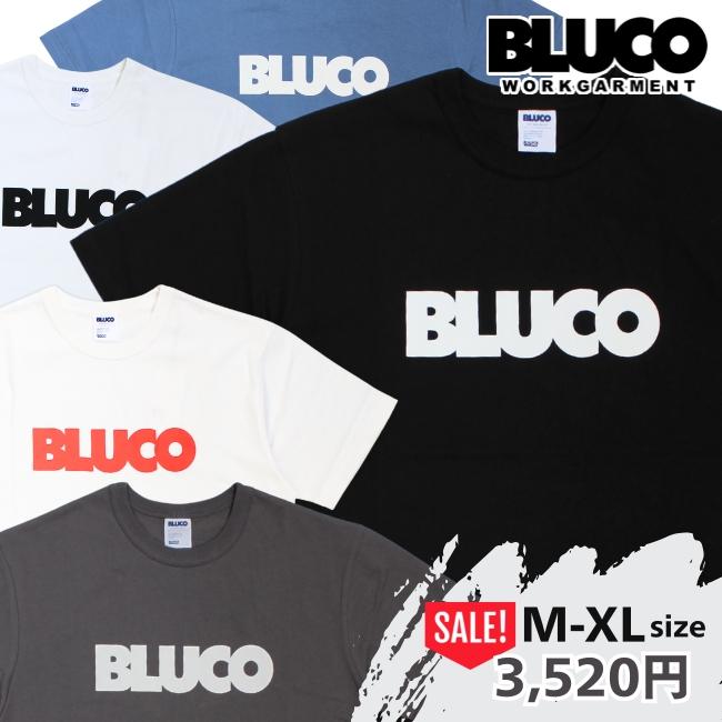 BLUCO（ブルコ） セール Tシャツ 半袖 PRINT TEE -LOGO- 153-22-006 メンズ プリントTシャツ ブランドロゴ ...