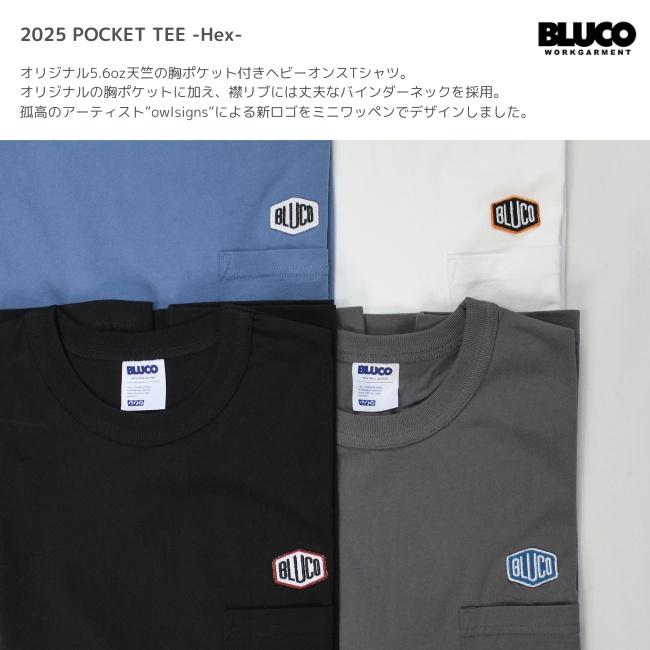 BLUCO ブルコ 半袖Tシャツ POCKET TEE -Hex- 153-22-009 Tシャツ 胸ポケット WORK GARMENT ブルコワークガーメント : EM UNDER ...