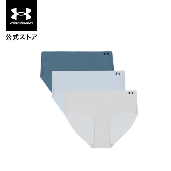 UNDER ARMOUR 公式 アンダーアーマー UA UAピュアストレッチ ノーショー ヒップスター （3枚セット）（トレーニング ...