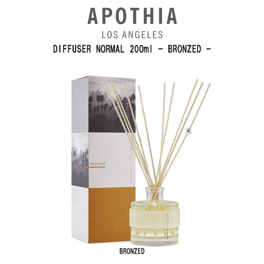 APOTHIA APOTHIA(アポーシア)ディフューザー ブロンズド フレグランス アロマ オレンジ ジャスミン インテリア ギフト プレゼント DIFFUSER NORMAL 200ml ...