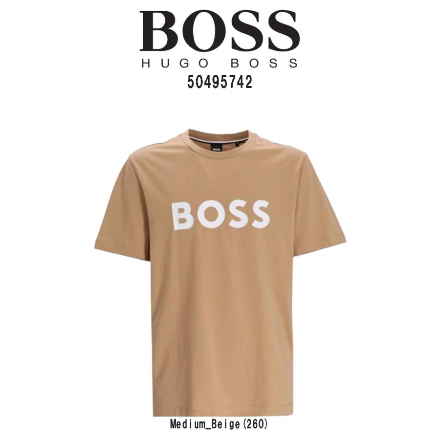 HUGO BOSS BOSS(ヒューゴボス)Tシャツ クルーネック コットン ロゴ 半袖 ロゴT 定番 運動 ジム トレーニング スポーツ ...