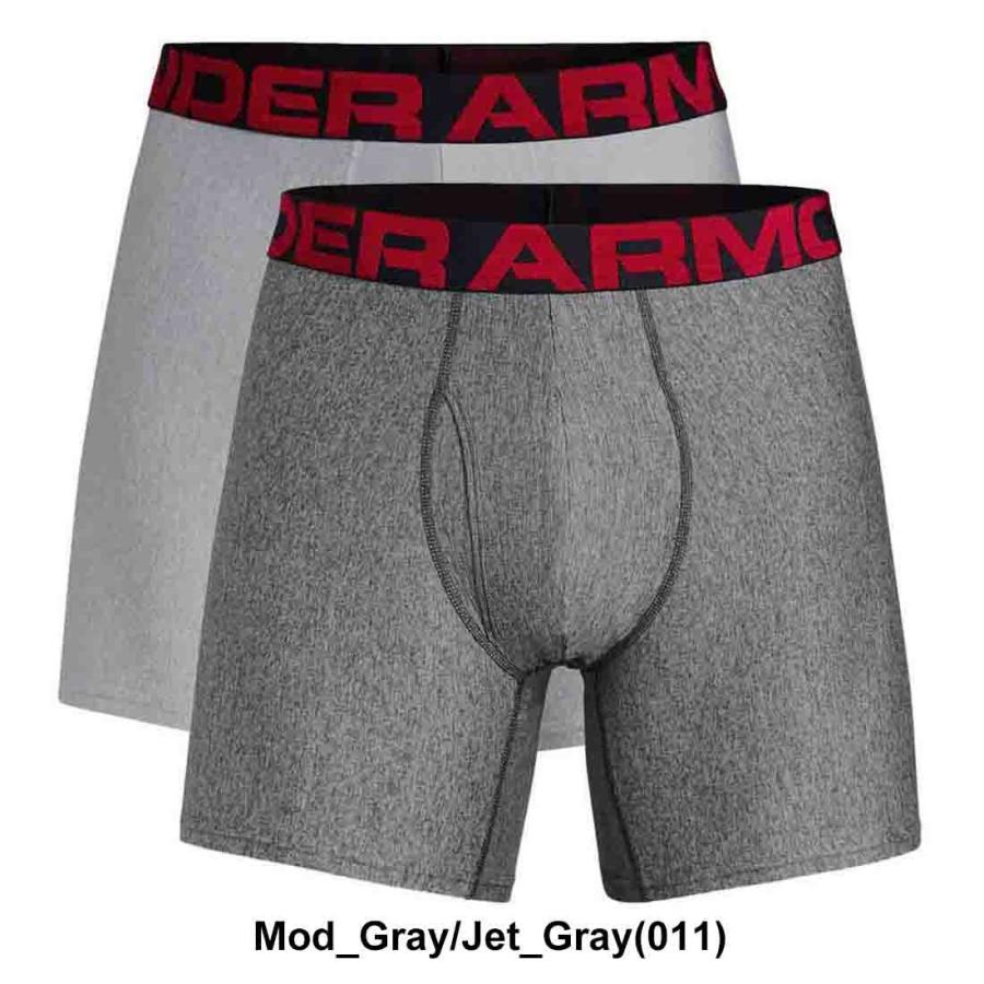 UNDER ARMOUR(アンダーアーマー)ボクサーパンツ UA Tech 6インチ 2枚セット メンズ 下着 1363619 :ua04 ...