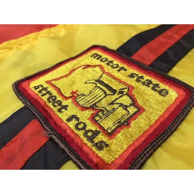 MORTOR STATE STREET ROODS ジャケット 薄手 長袖 ロゴ プリント 刺繍 不明 黄色×赤×黒など メンズ インポート古着 :2BL01724:Undo Rowa ヤフー ...