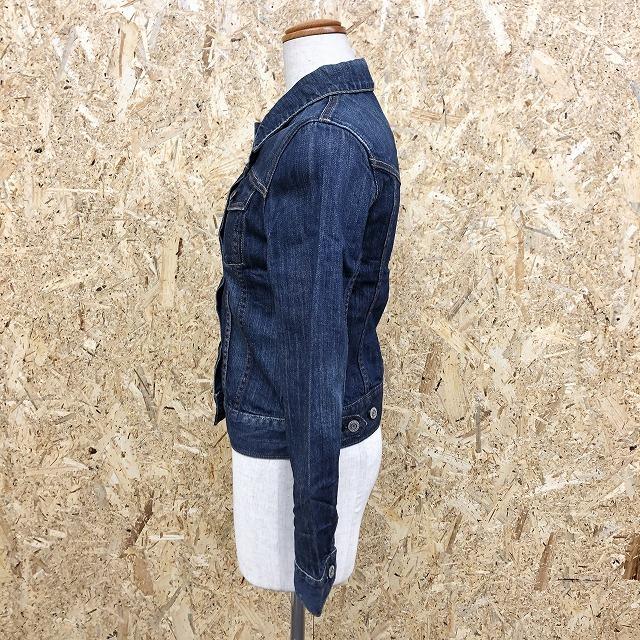 GAP ギャップ デニムジャケット トラッカージャケット 両胸ポケット ボタン留め 無地 長袖 ワーク 綿100% XS ブルー 青 レディース : Undo Rowa ヤフー店 - 通販 ...