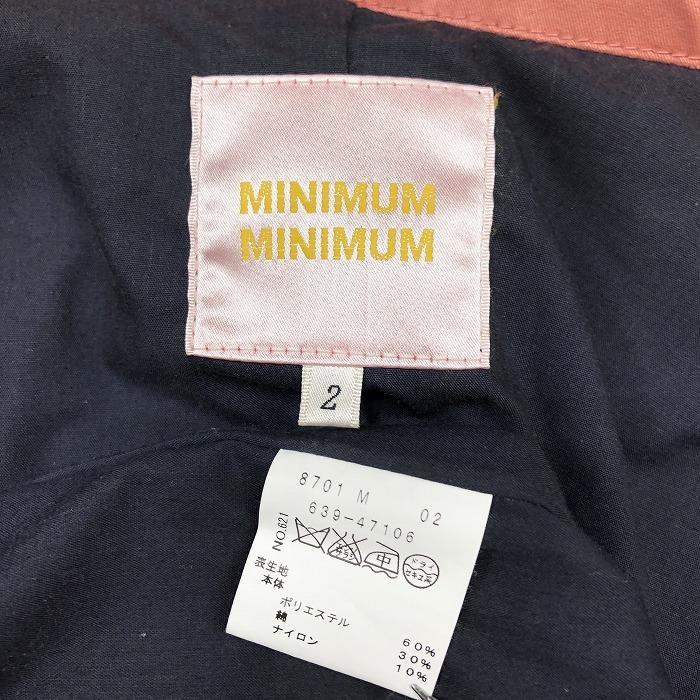 MINIMUM ミニマムミニマム 薄手 ジャケット 裏地付き ボタン留め パフスリーブ 長袖 2 ベイクドピンク レディース : Undo Rowa ヤフー店 - 通販 - Yahoo!ショッピング