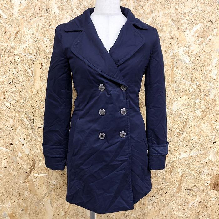 GAP ギャップ ダウンコート ベルテッドコート 無地 ダブル ボタン留め 長袖 アウター ダウン90%＋フェザー10% XS ネイビー 紺 レディース : Undo Rowa ヤフー店 ...