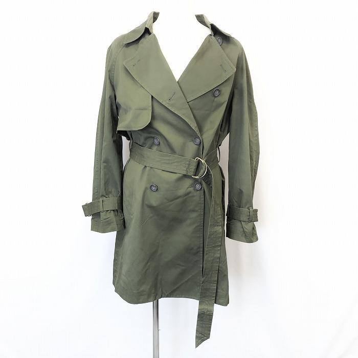 SLY スライ 2 レディース ベルテッド コート トレンチコート 裏地がネイティブ柄 表地は無地 ラグラン 長袖 綿100% グリーンカーキ 緑系 : Undo Rowa ヤフー店 - 通販 ...