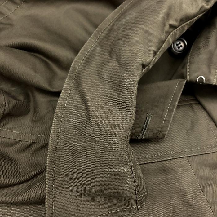 ROPE' PICNIC ROPE ロペピクニック 38 レディース ジャケット ハーフコート ダブル ストライプ柄裏地 ボタン留め 長袖 グリーンブラウン カーキ : Undo Rowa ...