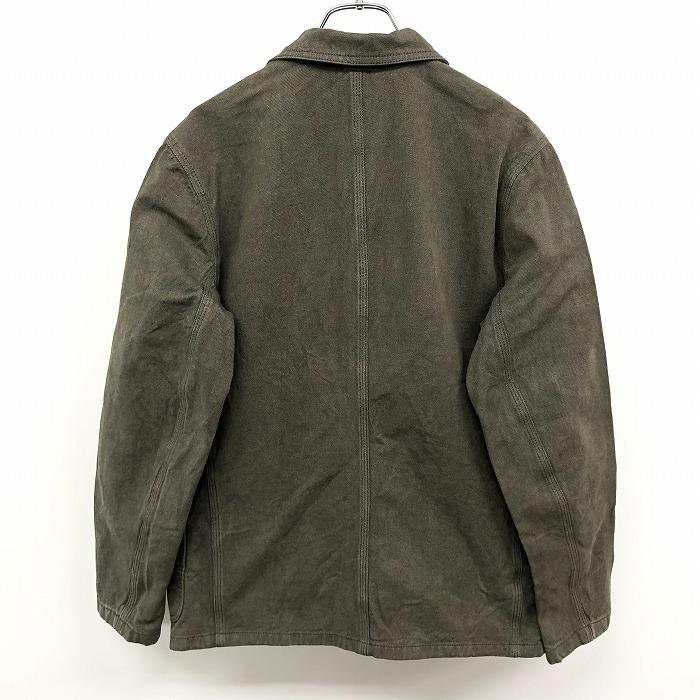 GAP ギャップ XS メンズ デニム テーラードジャケット ボタン留め ノーベント 無地 裏地無し 長袖 綿100% ブラウングレー ダークベージュ系 : Undo Rowa ヤフー店 ...