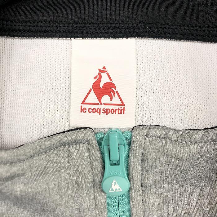 le coq sportif ルコック O XL メンズ ブルゾン カットソー ジャケット ボーダー 長袖 ポリ100% ヘザーグレー×ピーコックグリーン グレー : Undo Rowa ...