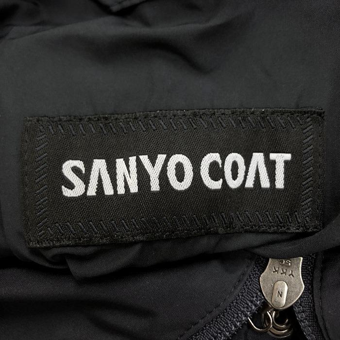 SANYOCOAT サンヨーコート SANYO COAT 三陽商会 薄手 ジャケット ドットボタン×ジップ留め メッシュ裏地 長袖 ポリ100% 7号 S ネイビー レディース : Undo ...