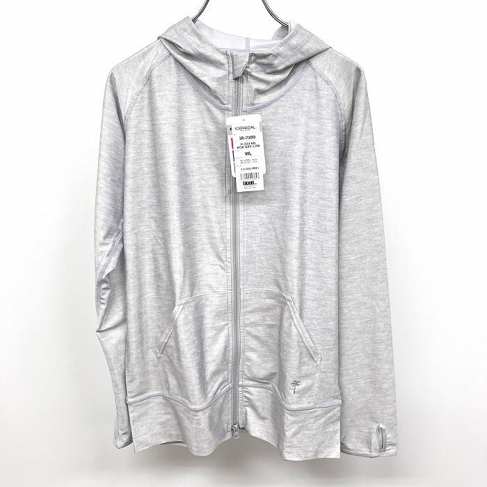 ICEPARDAL（アイスパーダル） 【新品】ICEPARDAL 薄手 ラッシュガード ダブルジップ パーカー ジャケット 長袖 ポリなど L 杢グレー レディース 女性 : Undo ...