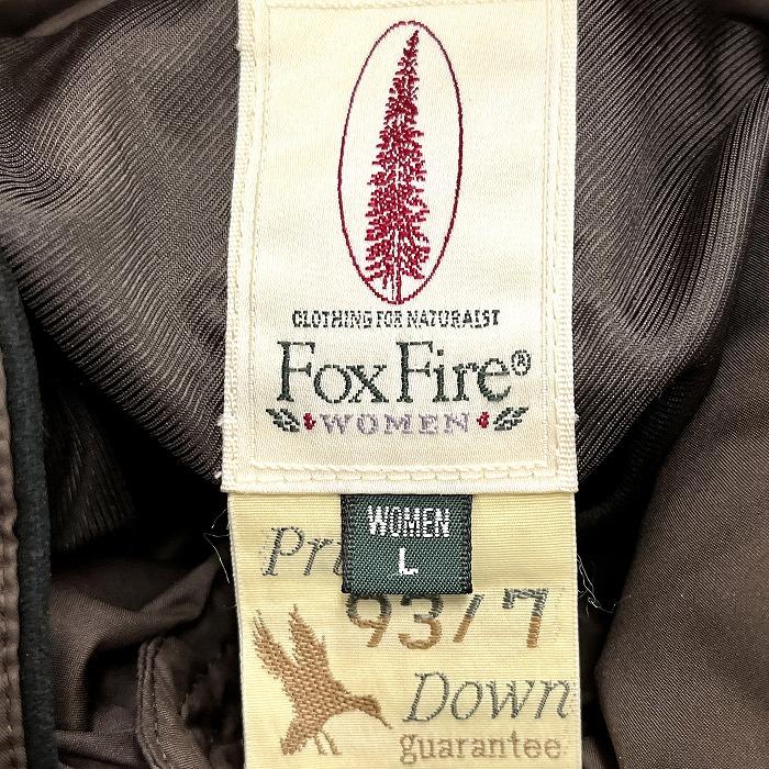 Foxfire フォックスファイヤー L レディース ダウンコート 『PRIME 93/7』 無地 フード脱着可 長袖 ダウン93%＋フェザー7% ブラウン 茶色 : Undo Rowa ...