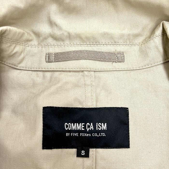 COMME CA ISM コムサイズム 若干薄手 テーラードジャケット 裏地無し ヘリンボーン 1つボタン留め 長袖 綿100% S ベージュ系 メンズ 男性 : Undo Rowa ヤフー店 ...