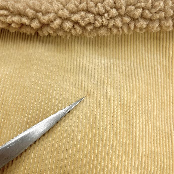 SHIPS - S レディース(メンズ？) 中綿 コーデュロイジャケット ブルゾン ボア襟 長袖 綿100% イエローベージュ ベージュブラウン系 茶系 :BL04728:Undo Rowa ...