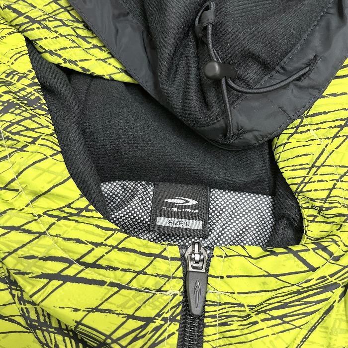 TIGORA ティゴラ ゴルフ 少し薄手 中綿 パーカー ジャケット 微起毛裏地 長袖 ハイネックフード ポリ100% L イエロー 黄×黒 メンズ : Undo Rowa ヤフー店 - 通販 ...