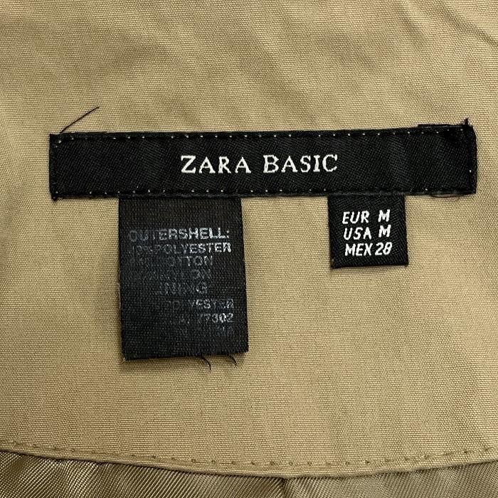 ザラ ZARA 少し薄手 トレンチコート 総裏地 ボタン留め 長袖 無地 ガンフラップ無し ベルト付き ポリ×綿×ナイロン M ベージュ レディース : bl05168 : Undo Rowa ...