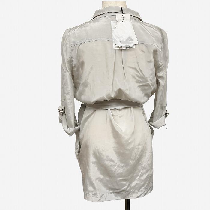 ボッシュ 【新品】BOSCH 薄手 シャツコート 無地 裏地無し 5分袖 袖ロールアップ フライフロント キュプラ×綿 38 グレー レディース :BL05429:Undo Rowa ヤフー店 ...