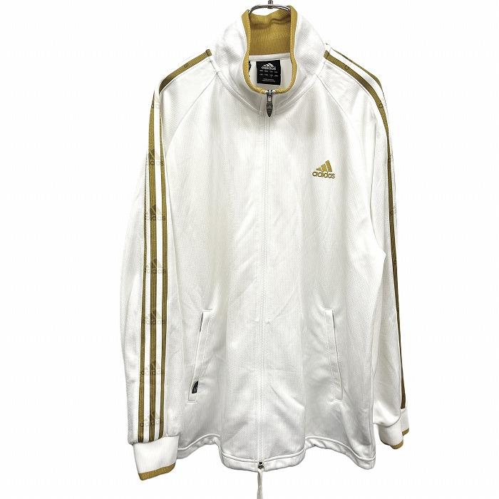 adidas ジャージジャケット トラッカージャケット ハイネック ラグラン 長袖 ポリ100% L オフホワイト 白系×イエローブラウン系 メンズ : Undo Rowa ヤフー店 - 通販 ...