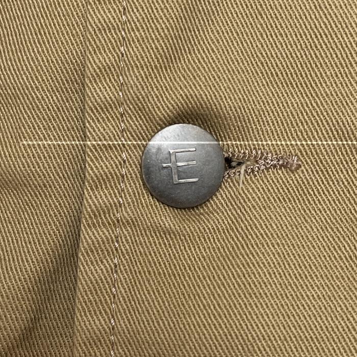 EDWIN エドウィン EZ-JACKET ジャケット カバーオール ボタン留め 裏地無し 長袖 無地 ロングスリーブ 綿×ザイロン L ベージュ メンズ : Undo Rowa ヤフー店 ...