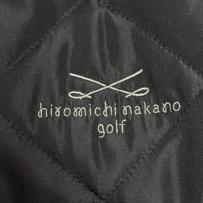 ヒロミチナカノ ゴルフ hiromichi nakano golf 中綿入り キルティングジャケット ハイネック フルジップ 長袖 刺繍 ポリ100% L 黒 メンズ : Undo Rowa ...