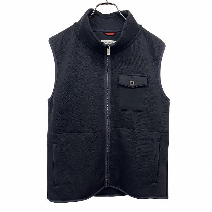 ハッシュパピー HUSH PUPPIES カットソージャケット ベスト ジップアップ ハイネック ポリエステル×綿×ポリウレタン M ネイビー メンズ : Undo Rowa ヤフー店 ...