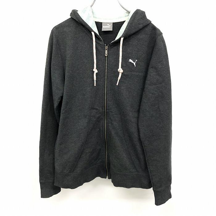PUMA プーマ スウェット ジップアップ パーカー フーディー フッディー 裏毛 ロゴ刺繍 長袖 綿×ポリ L ヘザーチャコールグレー レディース : Undo Rowa ヤフー店 - 通販 ...