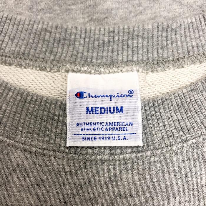 チャンピオン Champion スウェットシャツ トレーナー カットソー 裏毛 ロゴプリント 丸首 長袖 綿100% M ヘザーグレー レディース 女性 :CL04632:Undo Rowa ...