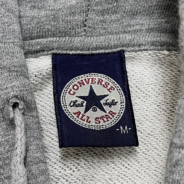 CONVERSE コンバース スウェット ジップアップ パーカー 裏毛 ロゴ刺繍 長袖 綿100% コットン M ヘザーグレー×ネイビー 杢グレー メンズ : Undo Rowa ヤフー店 ...