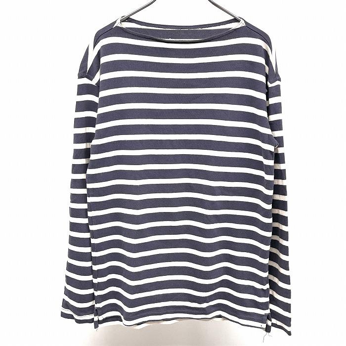 GAP ギャップ バスクシャツ ボーダー ボートネック 長袖 ロングスリーブ ロングテール 綿100% XS ネイビー×オフホワイト 紺 メンズ 男性 : Undo Rowa ヤフー店 ...