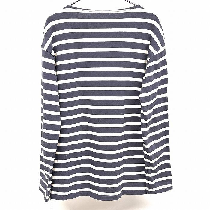 GAP ギャップ バスクシャツ ボーダー ボートネック 長袖 ロングスリーブ ロングテール 綿100% XS ネイビー×オフホワイト 紺 メンズ 男性 : Undo Rowa ヤフー店 ...