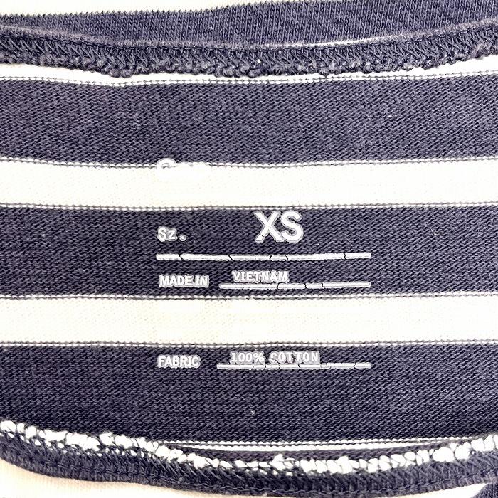 GAP ギャップ バスクシャツ ボーダー ボートネック 長袖 ロングスリーブ ロングテール 綿100% XS ネイビー×オフホワイト 紺 メンズ 男性 : Undo Rowa ヤフー店 ...