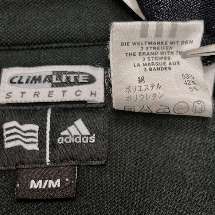 アディダス adidas ポロシャツ オープンカラー スキッパー 鹿の子 ロゴ 長袖 綿×ポリエステル×ポリウレタン M ブラック 黒 レディース :CL04947:Undo Rowa ヤフー ...