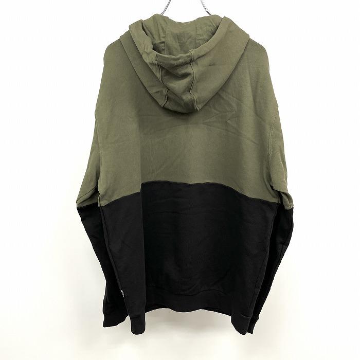 PUMA プーマ プルオーバーパーカー スウェット 長袖 裏毛 バイカラー ロゴプリント 英字 フーディー L グリーンカーキ 緑系×黒 メンズ : Undo Rowa ヤフー店 - 通販 ...