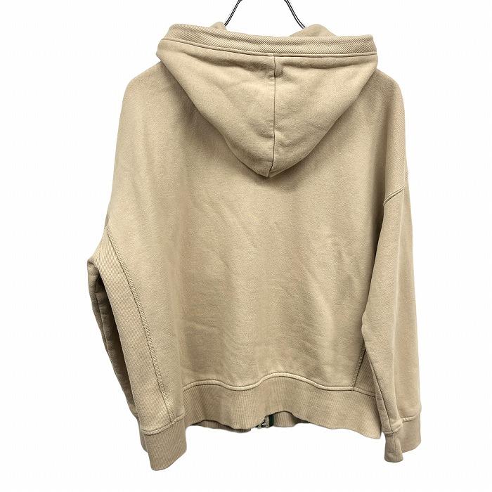 LACOSTE ラコステ パーカー ジップアップ スウェット 裏毛 丈短め ワニ 長袖 フーディー 綿100% 34 ベージュ ベージュ×緑 レディース : Undo Rowa ヤフー店 ...