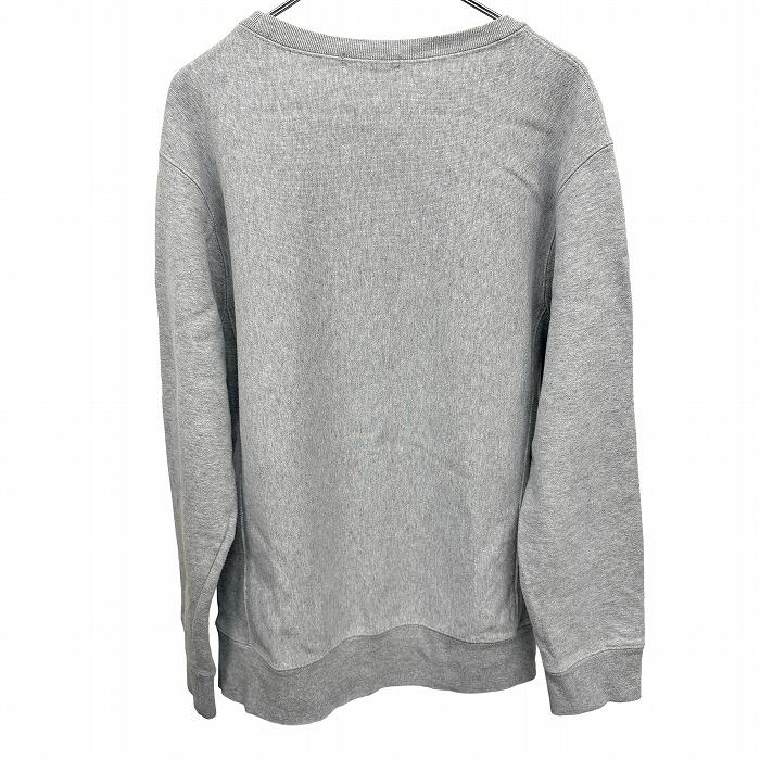 BEAMS HEART（ビームス ハート） スウェットシャツ トレーナー 裏毛 英字プリント 長袖 綿100% L ヘザーグレー 杢グレー×濃紺(黒？) メンズ : Undo Rowa ヤフー ...