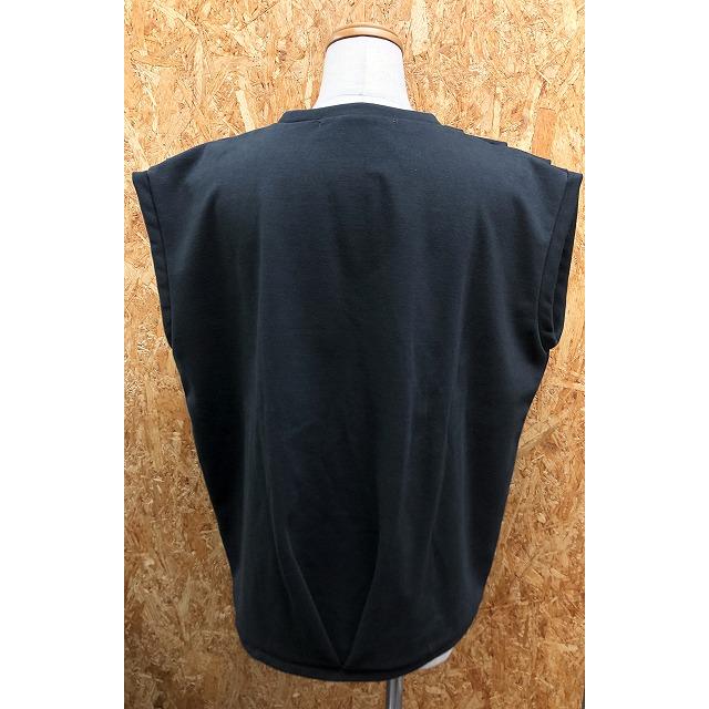 スライスタンダード SLY STANDARD バンドスリーブタックカットソー [表側：綿1000% / 裏側ポリエステル×ポリウレタン] 1 濃紺 レディース :CS02560:Undo ...