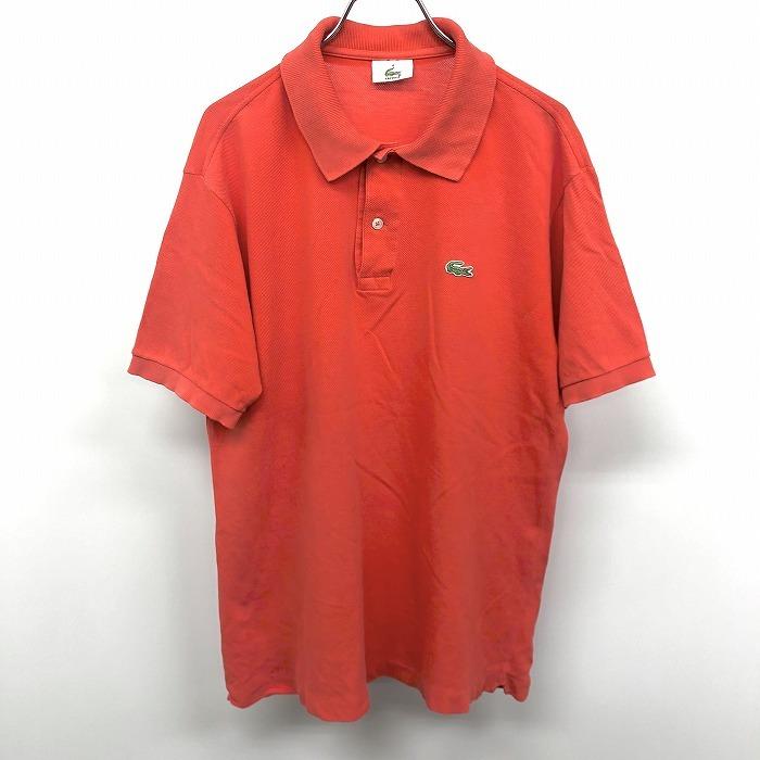 LACOSTE ラコステ 4 メンズ 男性 ポロシャツ プルオーバー カットソー 鹿の子 ワニの刺繍 半袖 ショートスリーブ 綿100% コットン オレンジ : Undo Rowa ヤフー店 ...