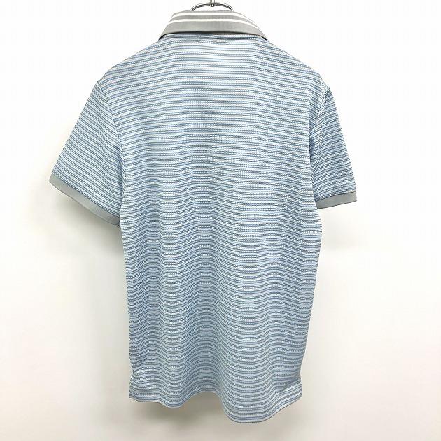 CONVERSE コンバース ポロシャツ ボーダー 半袖 ショートスリーブ ポケット無し ポリ100% M ブルー×グレー×ホワイト 青系 メンズ 男性 : Undo Rowa ヤフー店 ...