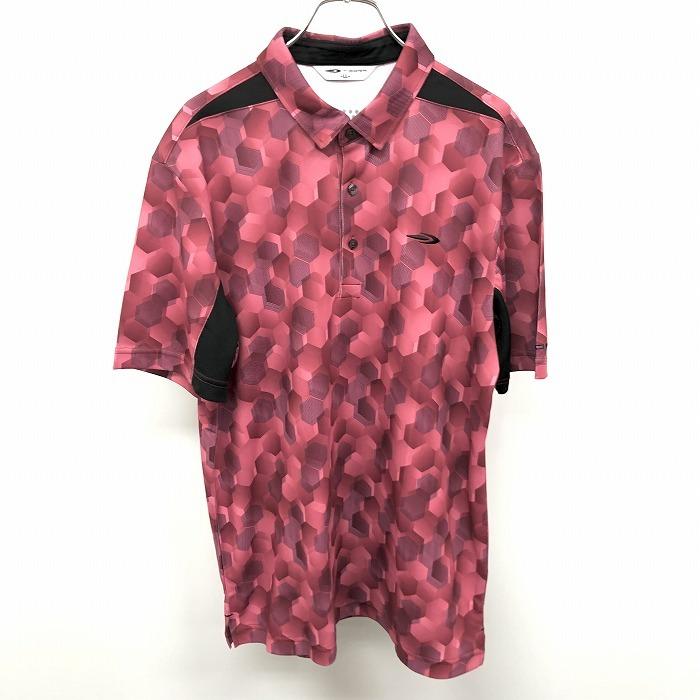 TIGORA ティゴラ LL XL メンズ ゴルフ ポロシャツ 肩と脇がメッシュ生地 ハニカム柄 半袖 ポリ100% ピンク系×ネイビー×ブラック ピンク系 : Undo Rowa ヤフー店 ...