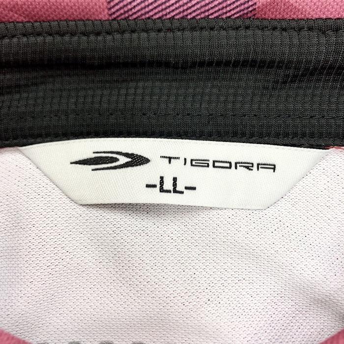 TIGORA ティゴラ LL XL メンズ ゴルフ ポロシャツ 肩と脇がメッシュ生地 ハニカム柄 半袖 ポリ100% ピンク系×ネイビー×ブラック ピンク系 : Undo Rowa ヤフー店 ...