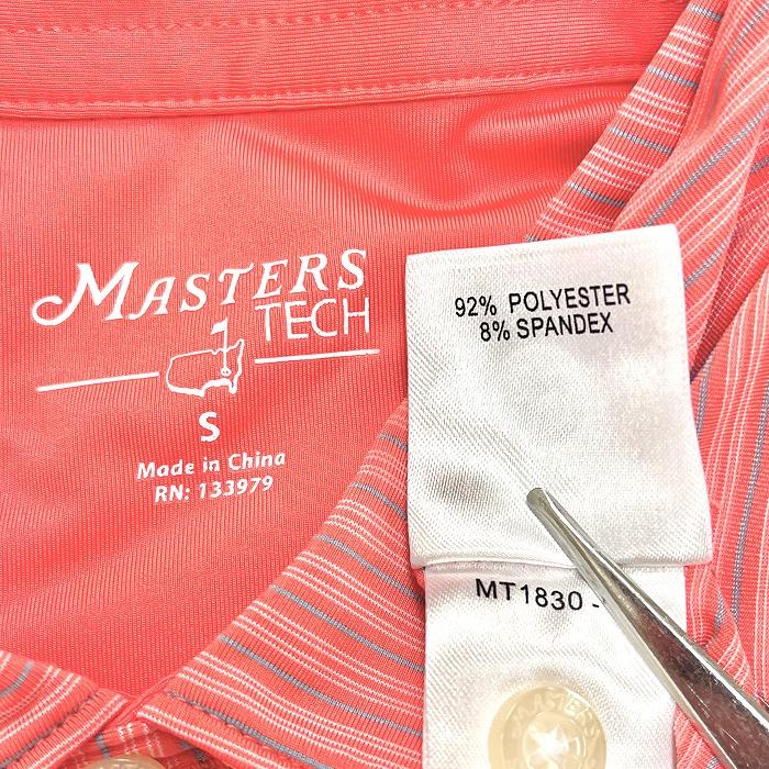 マスターズ テック MASTERS TECH ゴルフ ポロシャツ 強めのストレッチ ボーダー 半袖 S サーモンピンク系×グレー ピンク系 メンズ 男性 : Undo Rowa ヤフー店 ...